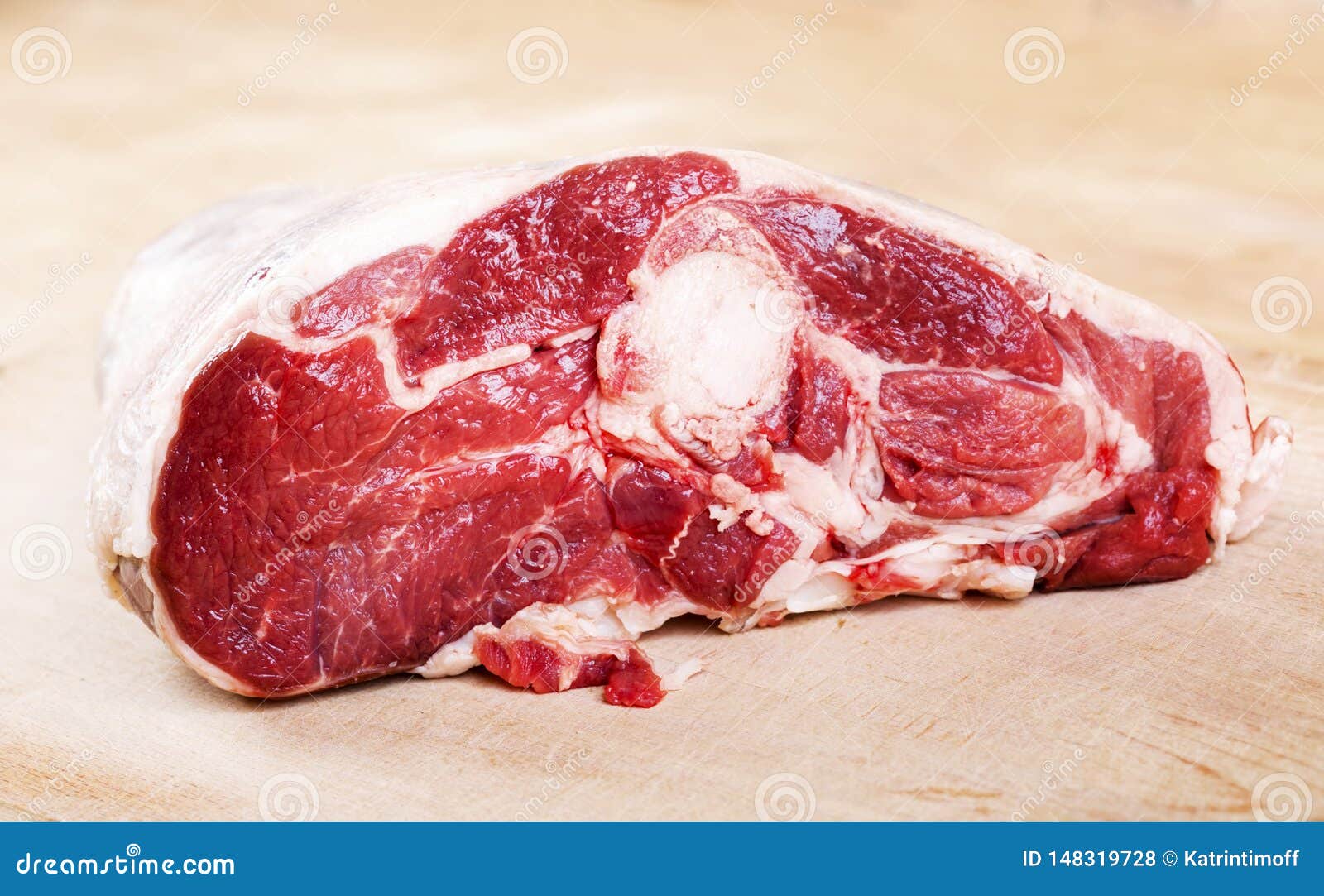 Raw mutton meat with rib stock photo. Image of board - 148319728
