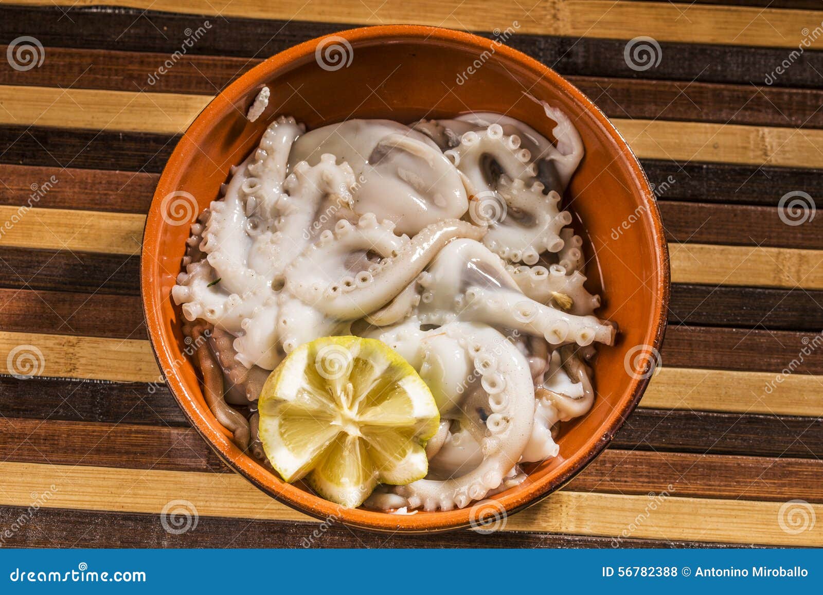 Raw octopus stock photo. Image of food, fish, tentacle - 56782388