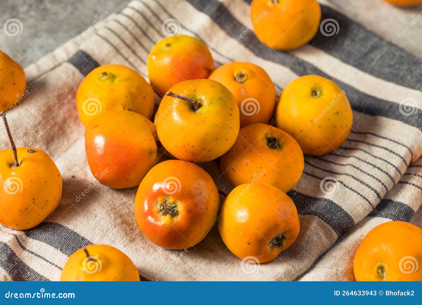 Raw Orange Organic Tejocote Apples Stock Image - Image of juicy ...