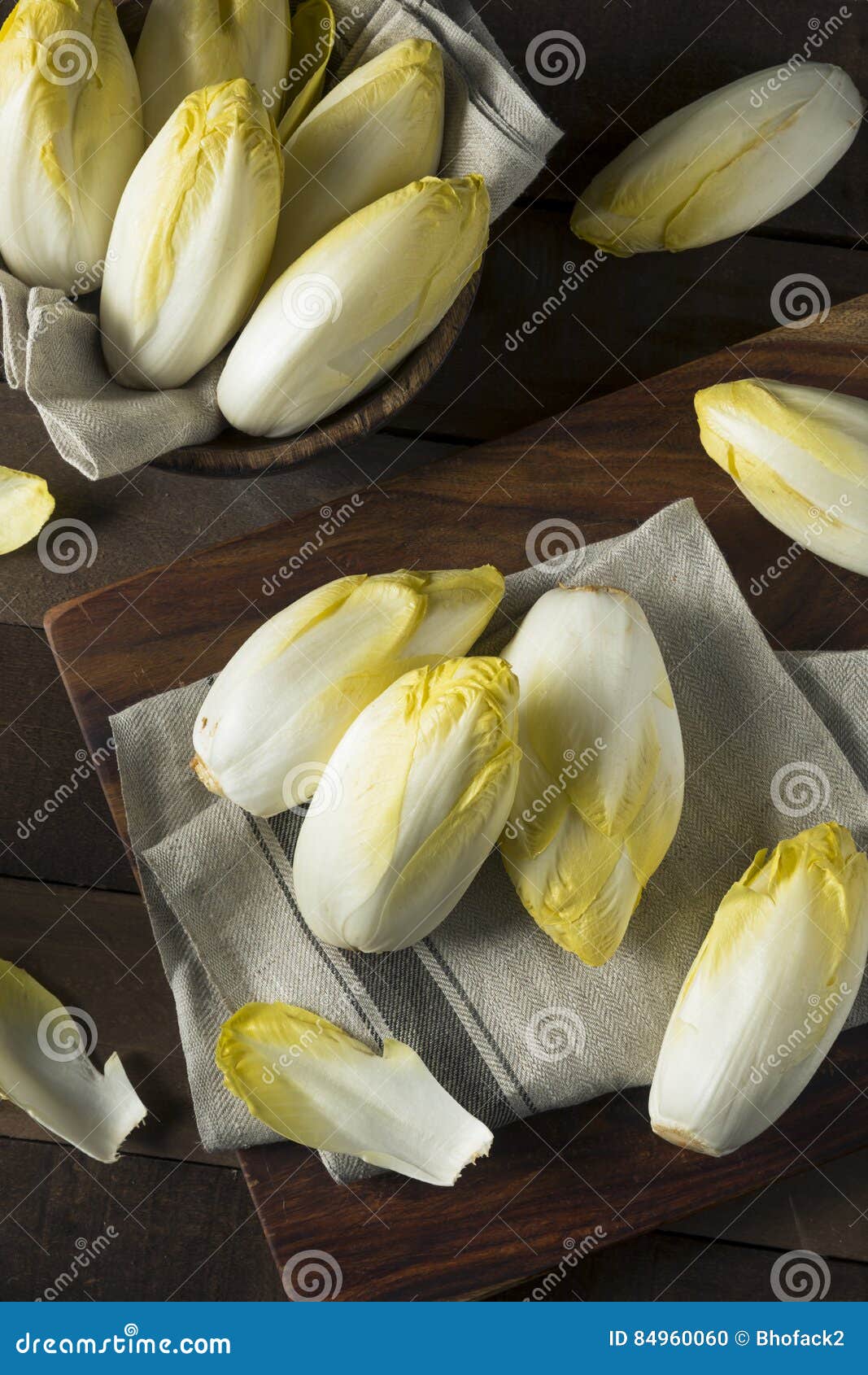 Raw Organic Belgian Endive stock photo. Image of cuisine - 84960060