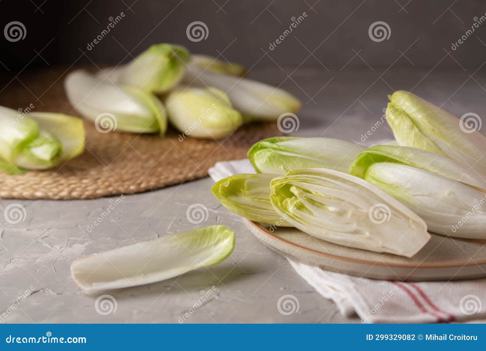 Raw Organic Belgian Endive Ready To Use Stock Photo - Image of health ...