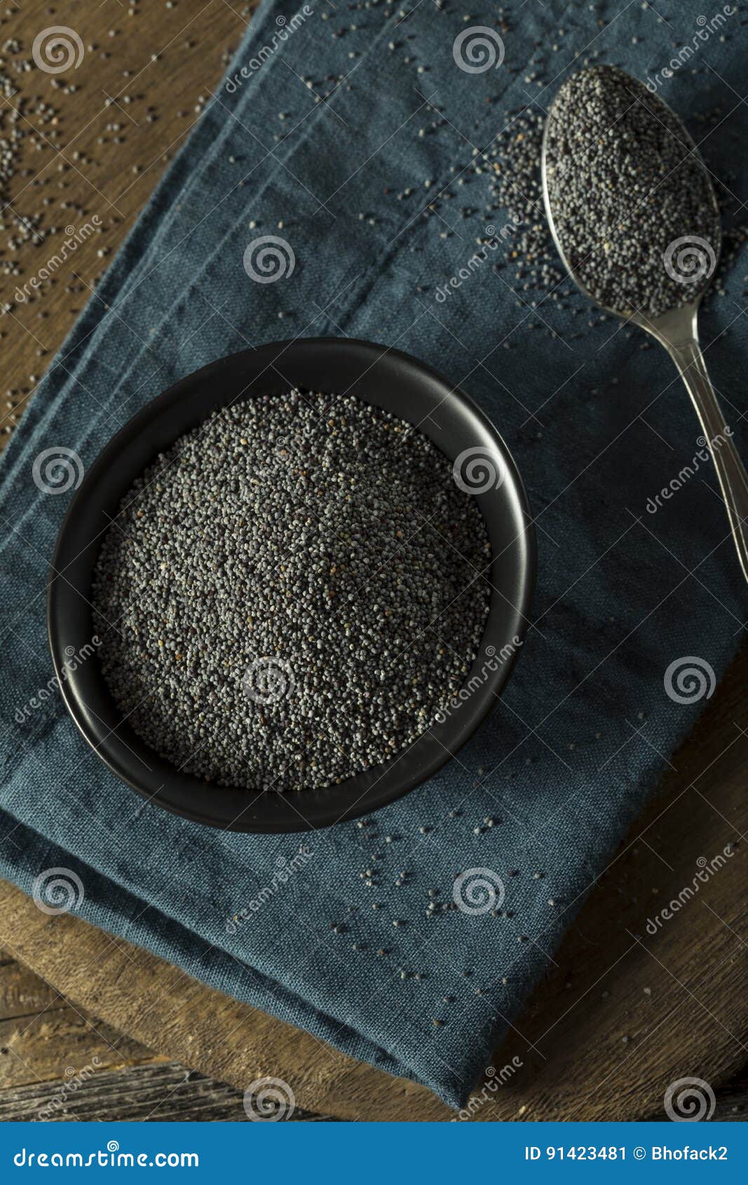 Raw Organic Black Poppy Seeds Stock Image - Image of nature, seeds ...