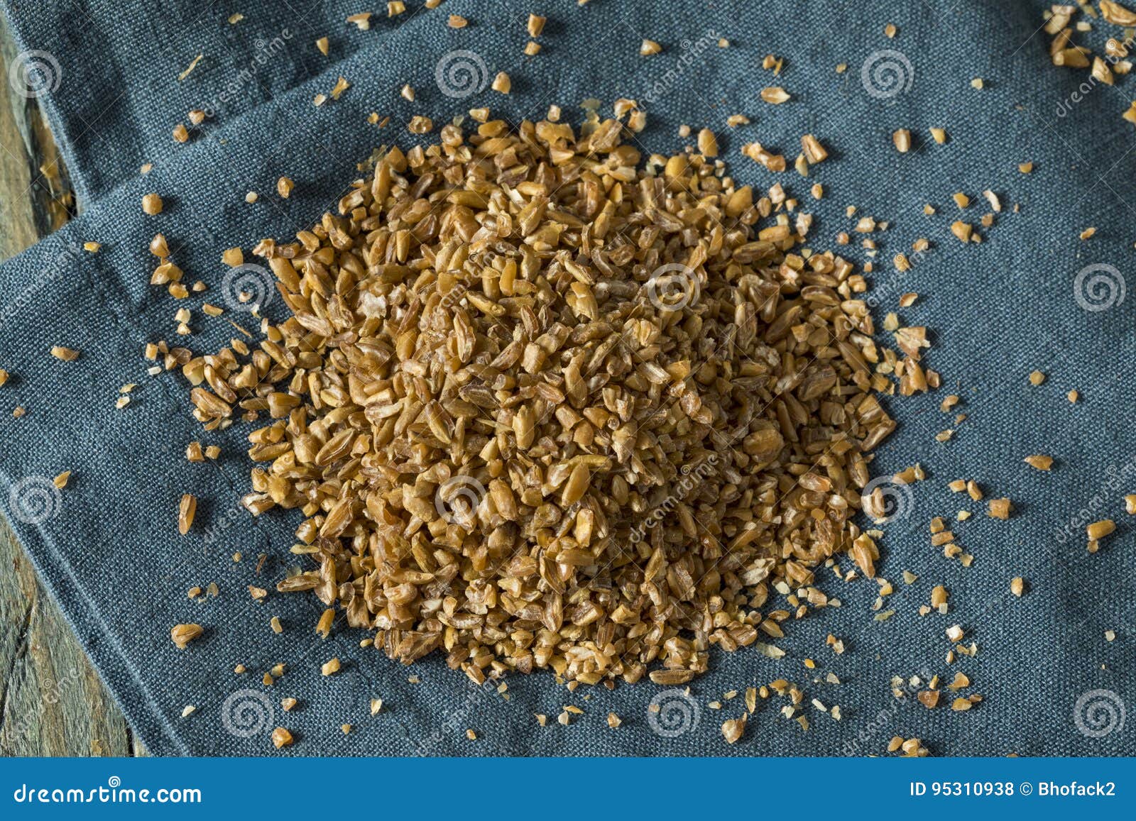 Raw Organic Brown Bulgar Wheat Stock Photo - Image of crop, nutritious ...