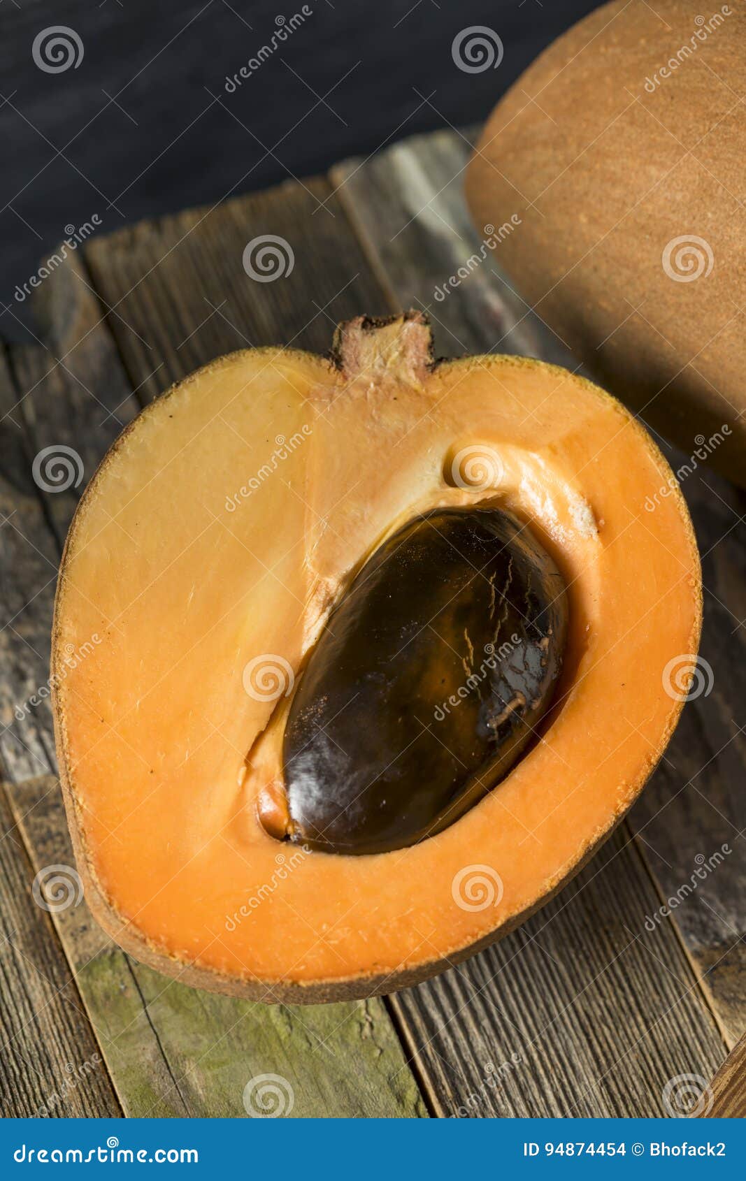 Raw Organic Brown Mamey Fruit Stock Photo - Image of nature, sapote ...