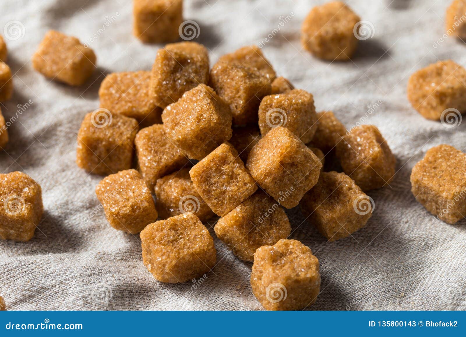 Raw Organic Brown Sugar Cubes Stock Image - Image of pile, cube: 135800143