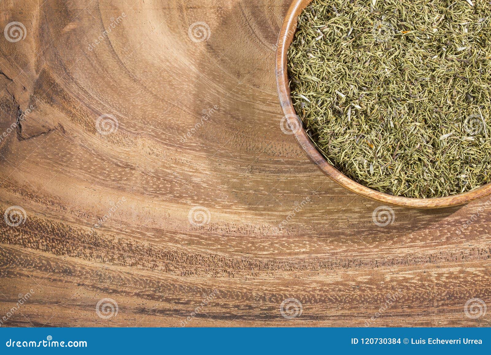 Raw Organic Dried Thyme - Thymus. Top View Stock Photo - Image of ...