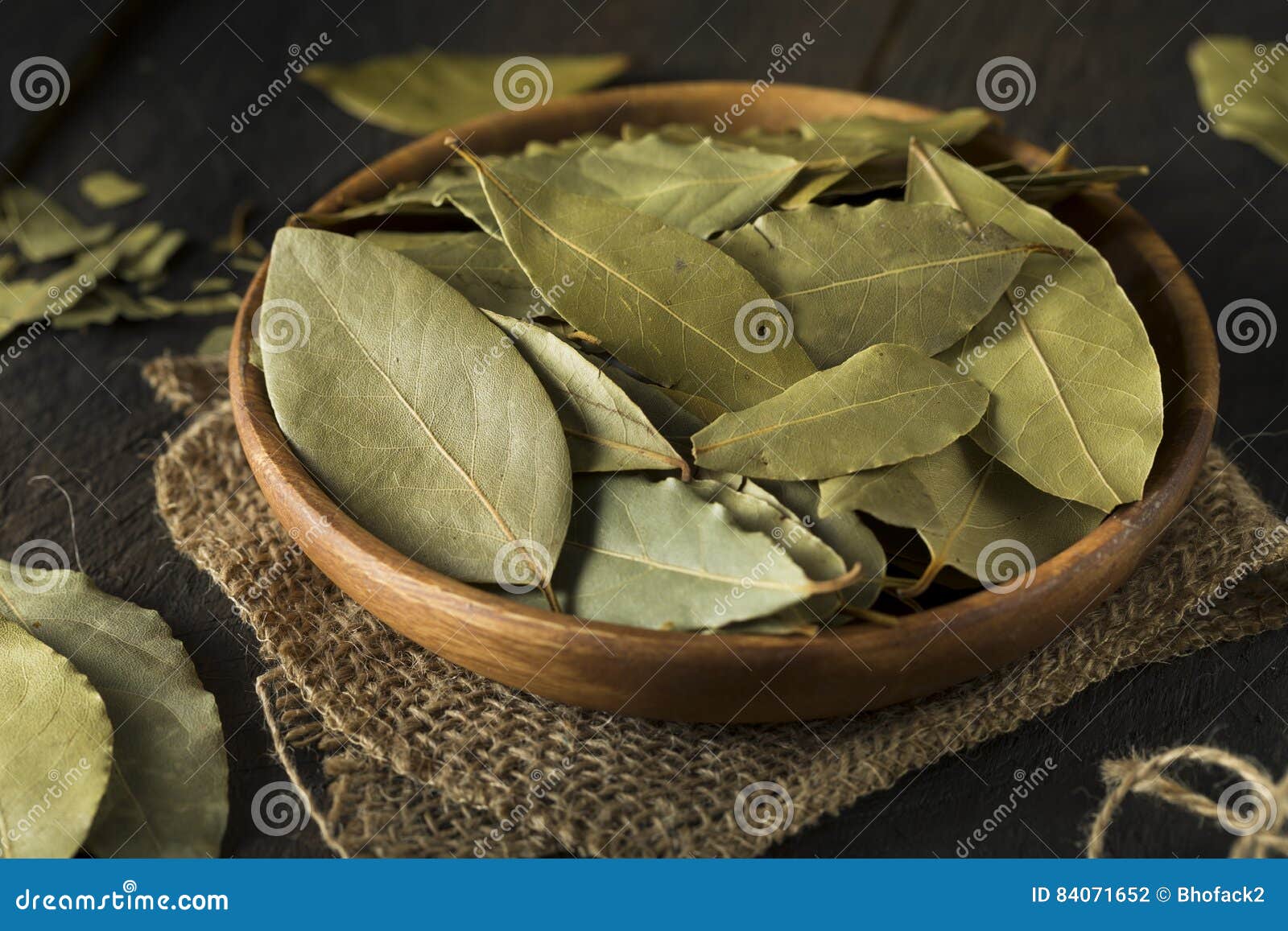 Raw Organic Dry Bay Leaves stock photo. Image of flavour - 84071652