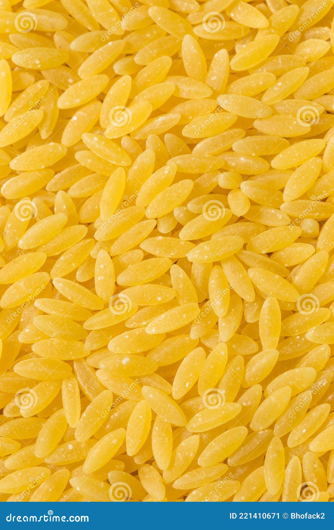 Raw Organic Dry Orzo Pasta stock image. Image of fresh - 221410671