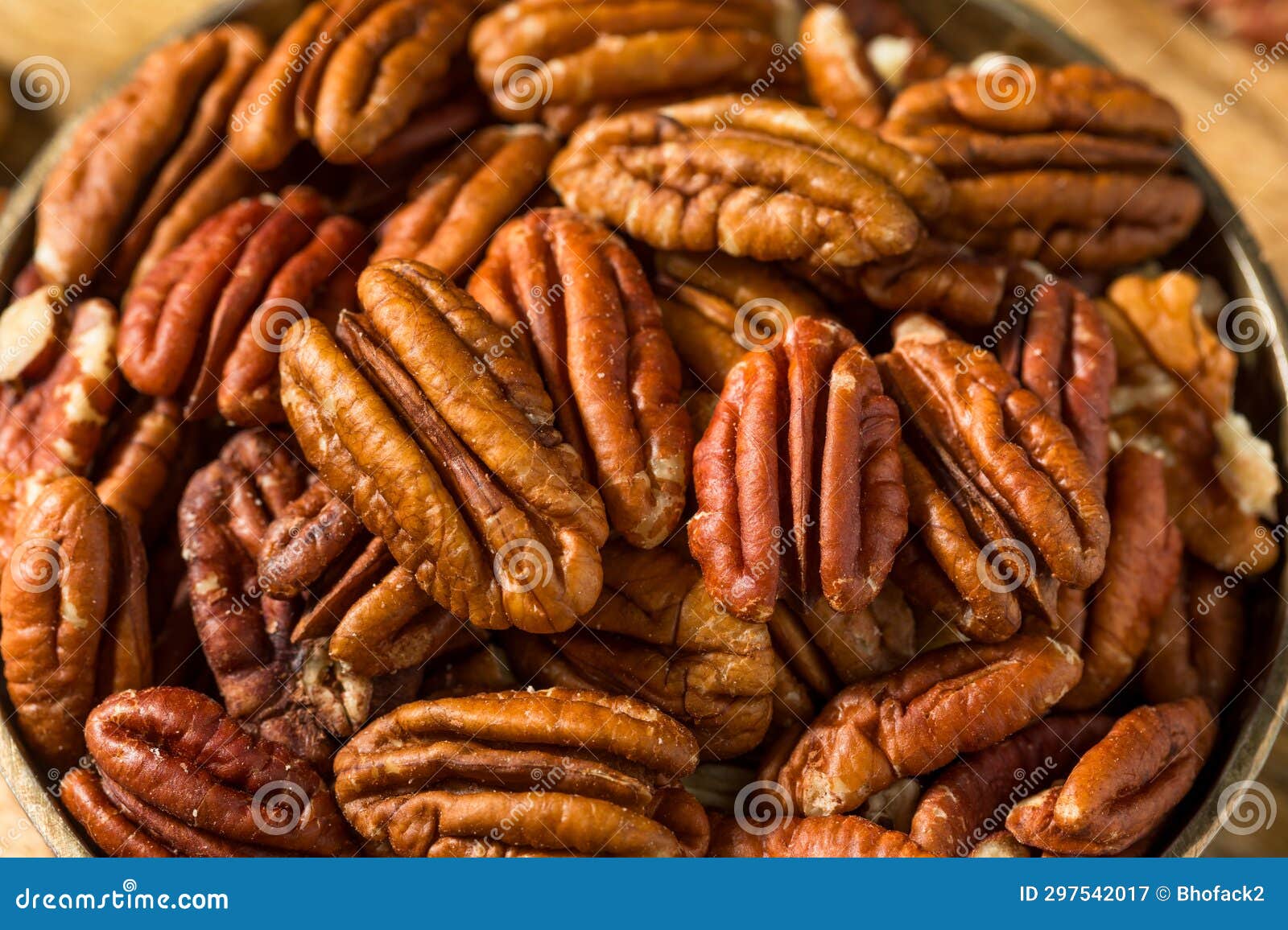 Raw Organic Dry Pecan Nuts stock image. Image of cracked - 297542017