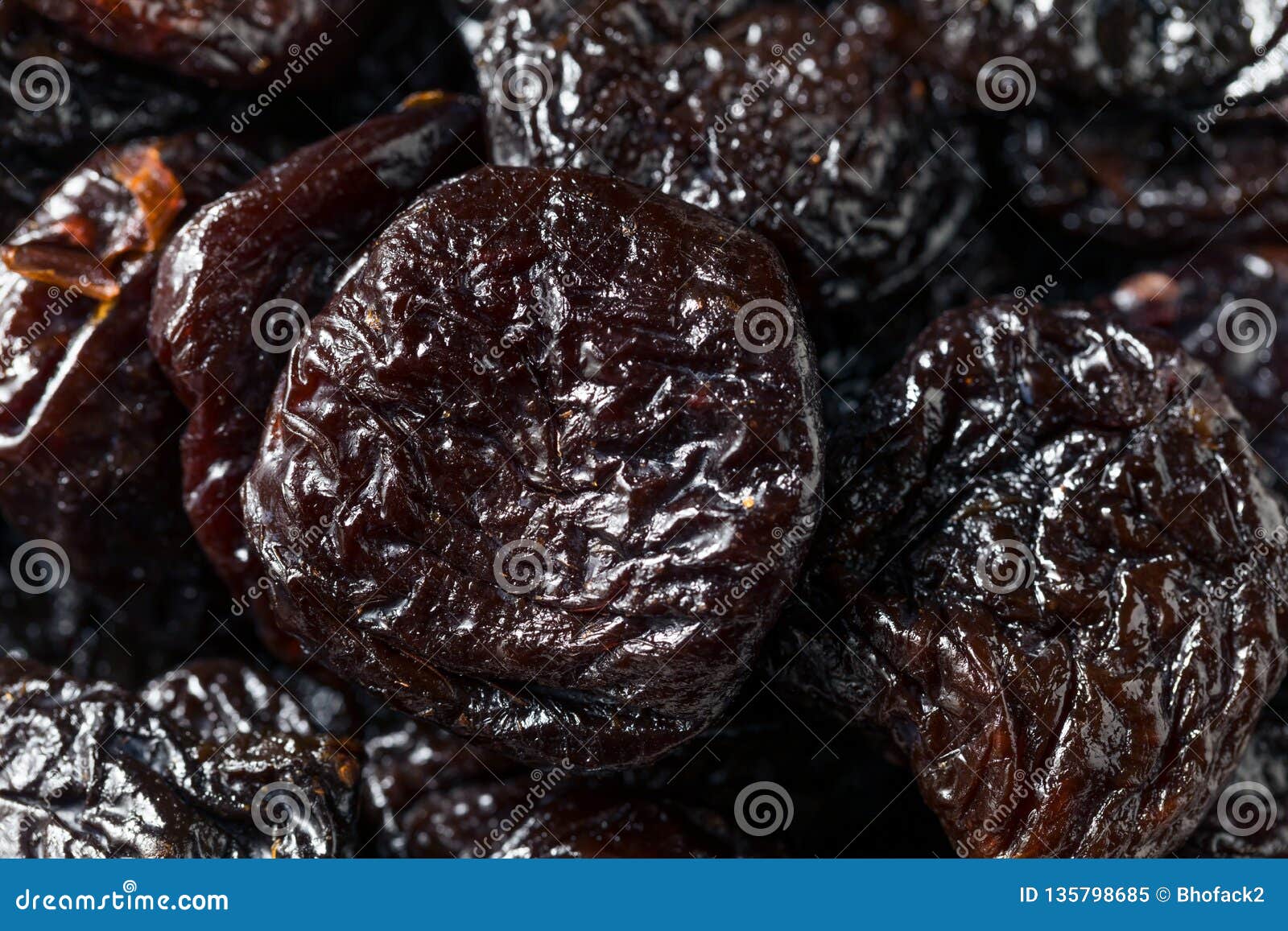Raw Organic Dry Prunes stock image. Image of prune, nature - 135798685
