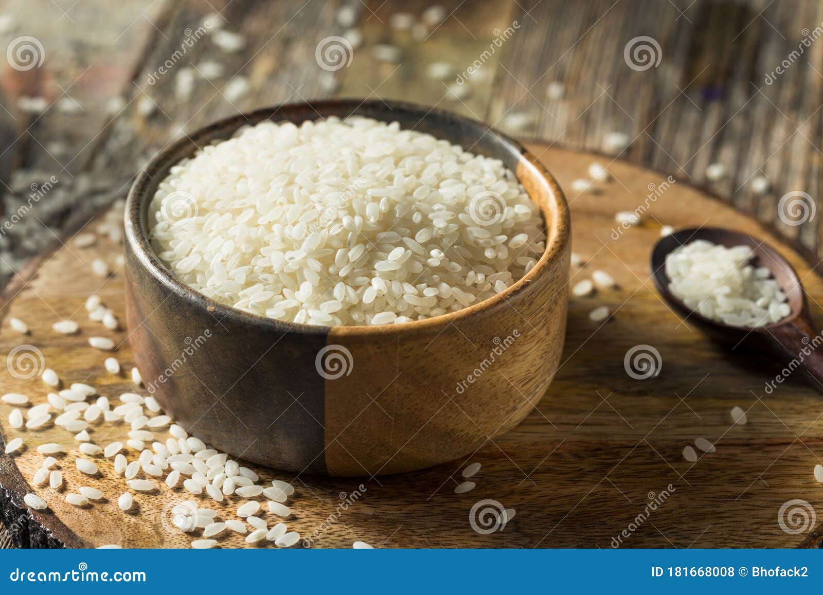 Raw Organic Dry White Rice stock photo. Image of chinese - 181668008