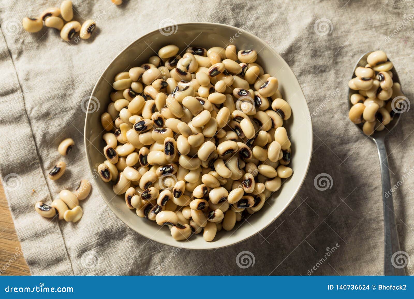 Raw Organic Fresh Black Eye Peas Stock Photo - Image of dried, heap ...