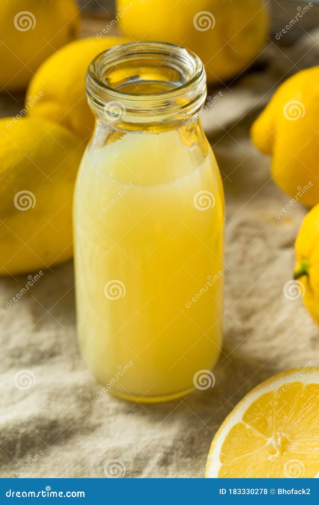Raw Organic Fresh Lemon Juice Stock Photo - Image of healthy, tasty ...