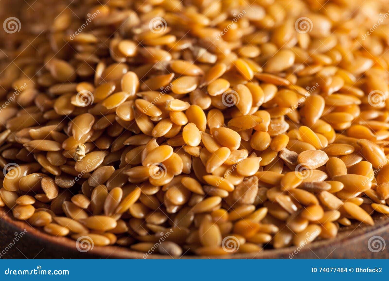 Raw Organic Golden Flax Seeds Stock Photo - Image of nutrients, brown ...