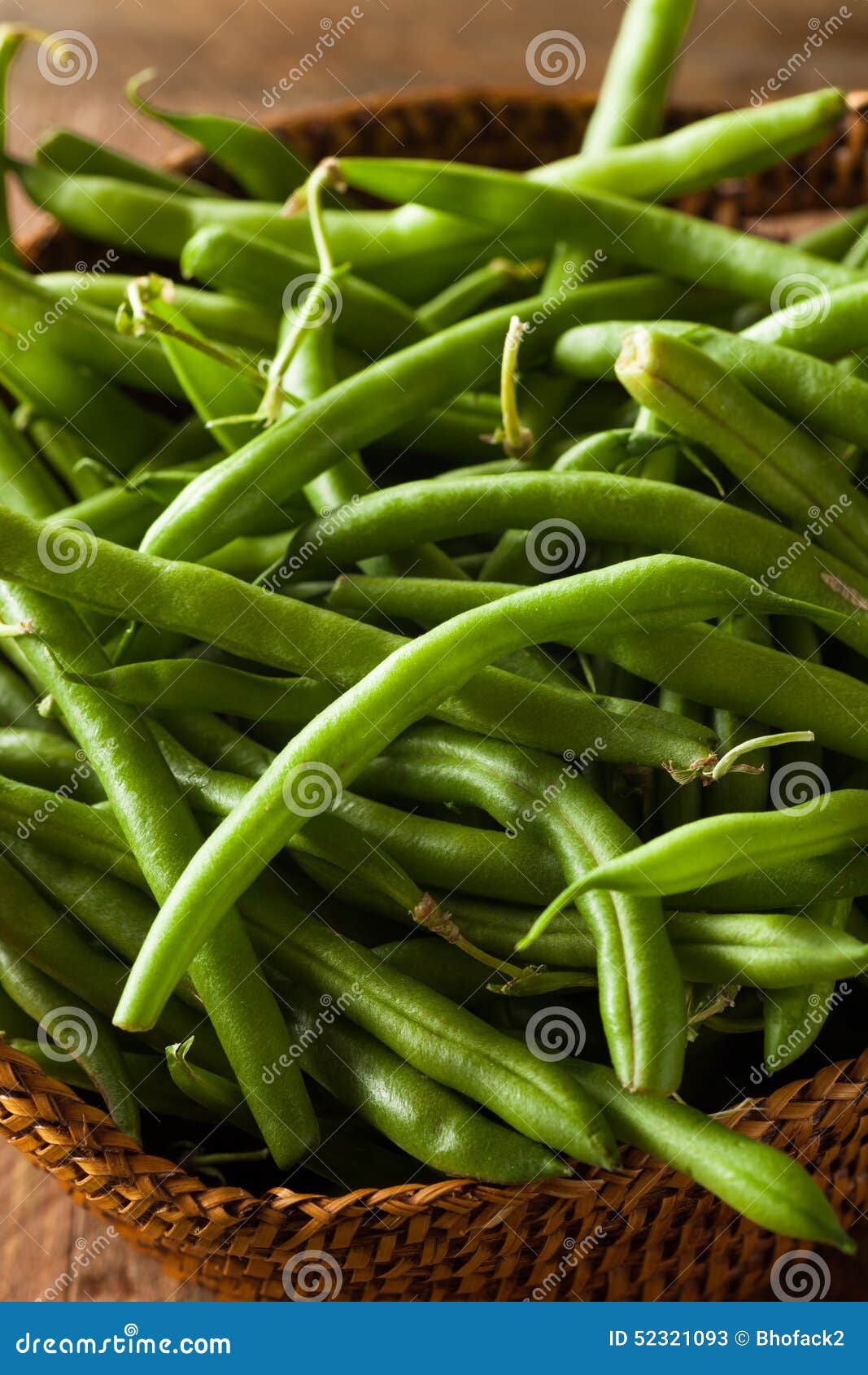 Raw Organic Green Beans stock image. Image of beans, ingredient - 52321093
