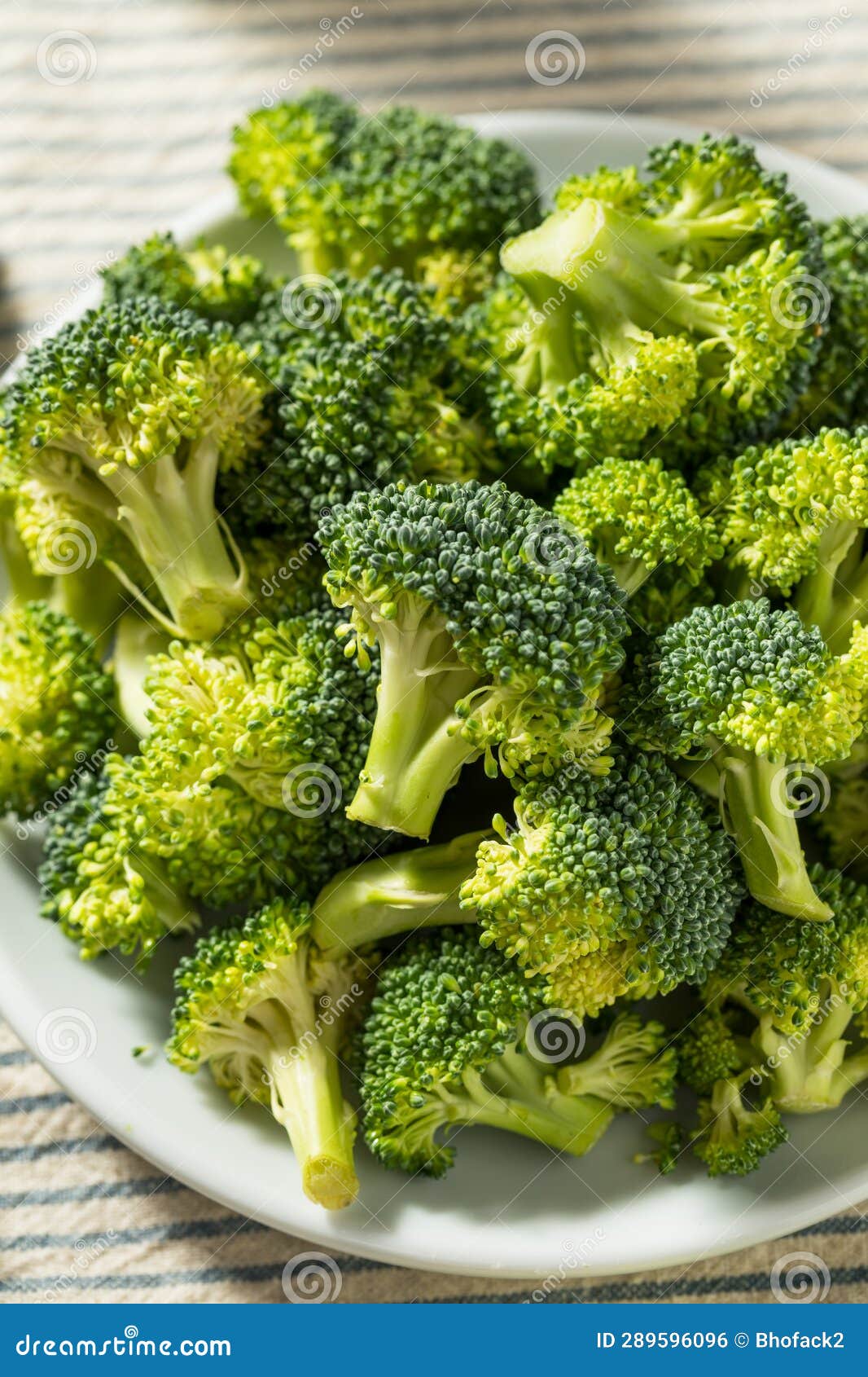 Raw Organic Green Broccoli stock photo. Image of agriculture - 289596096