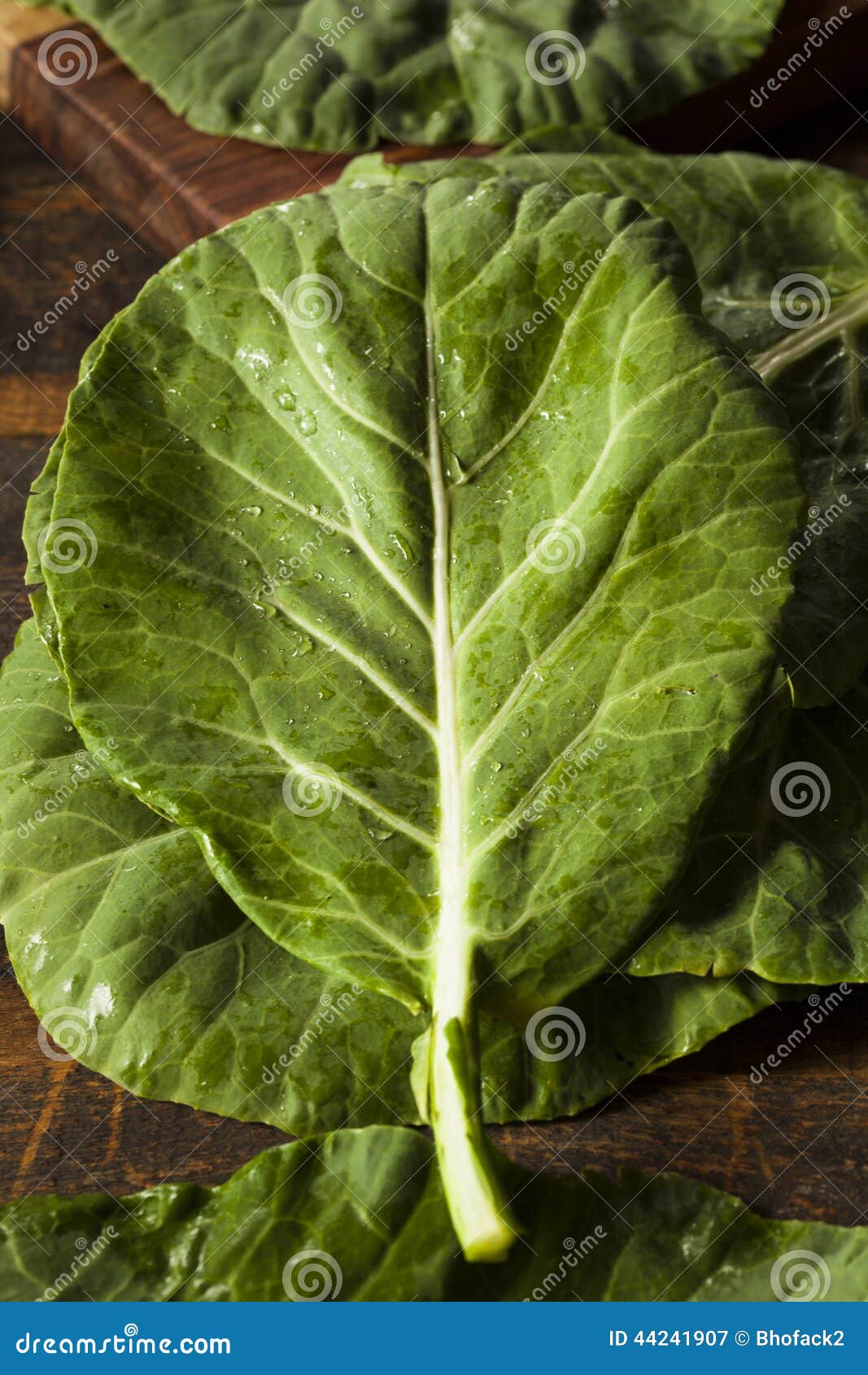 Raw Organic Green Collard Greens Stock Image - Image of fresh ...