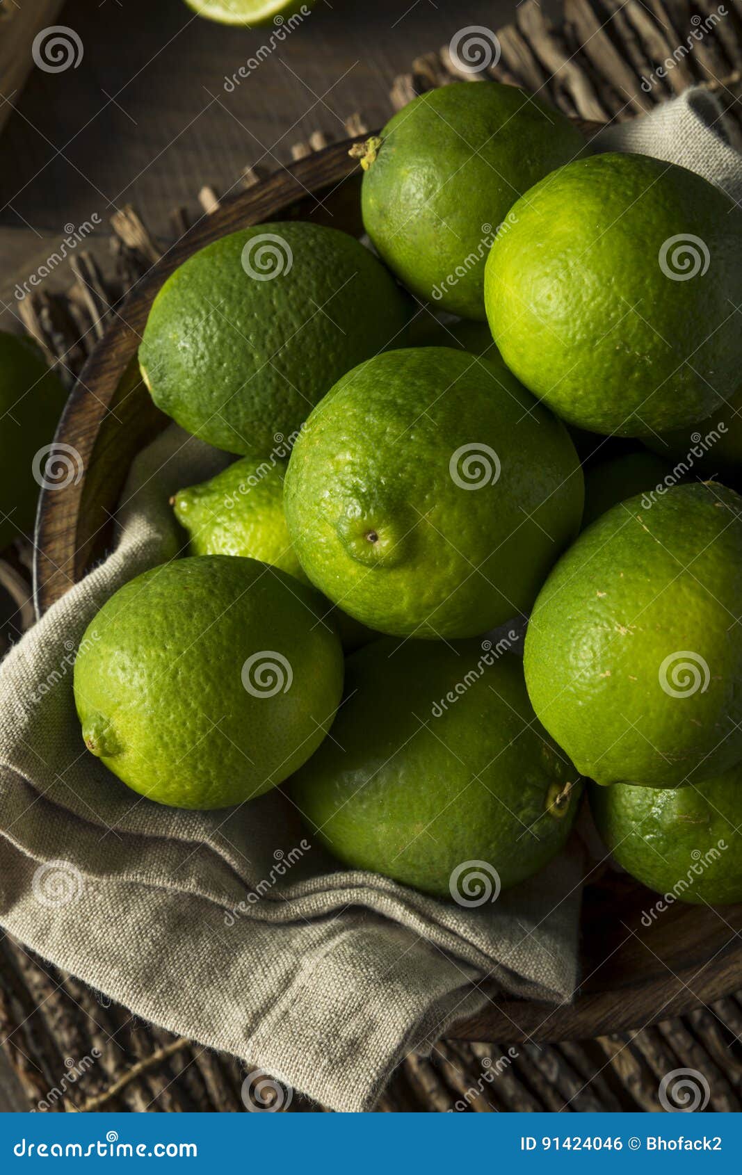 Raw Organic Green Fresh Limes Stock Photo - Image of nature, limes ...