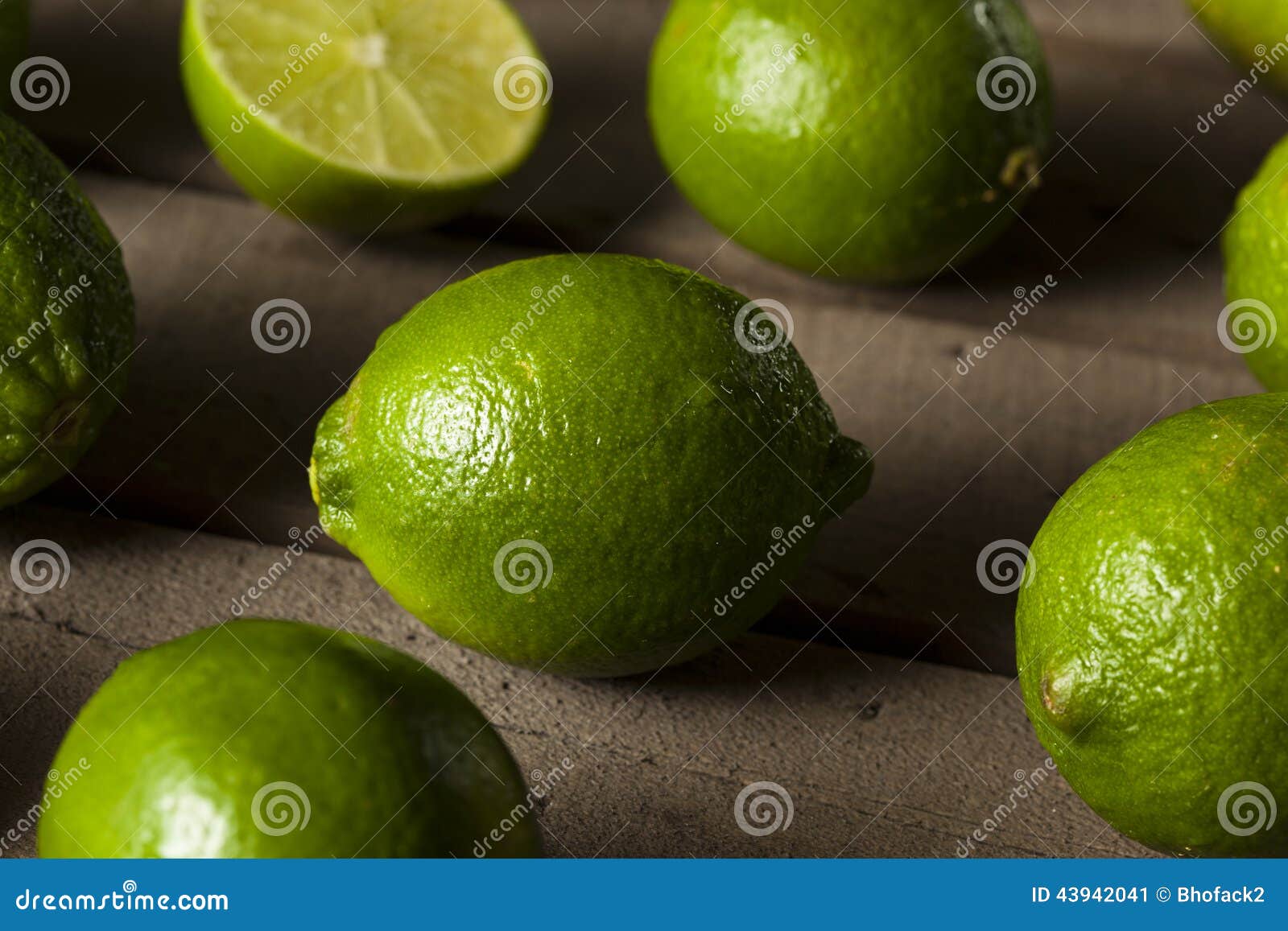Raw Organic Green Limes stock image. Image of lime, juicy - 43942041