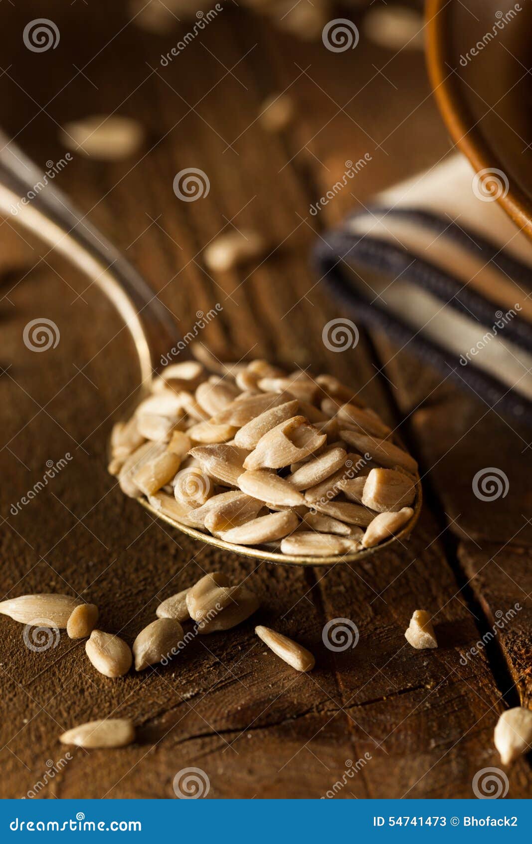 Raw Organic Hulled Sunflower Seeds Stock Image - Image of ingredient ...