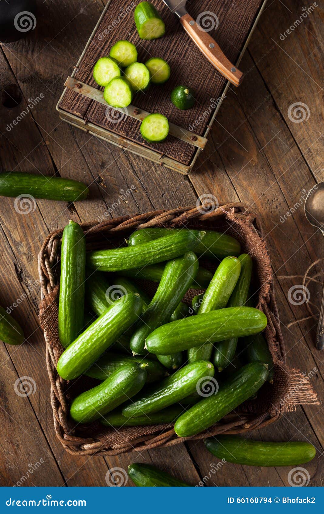 Raw Organic Mini Baby Cucumbers Stock Photo - Image of food, diet: 66160794