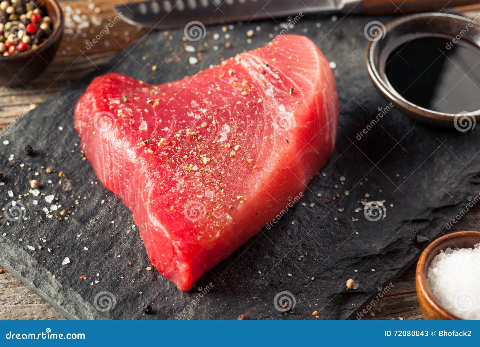 Raw Organic Pink Tuna Steak Stock Image - Image of food, fresh: 72080043