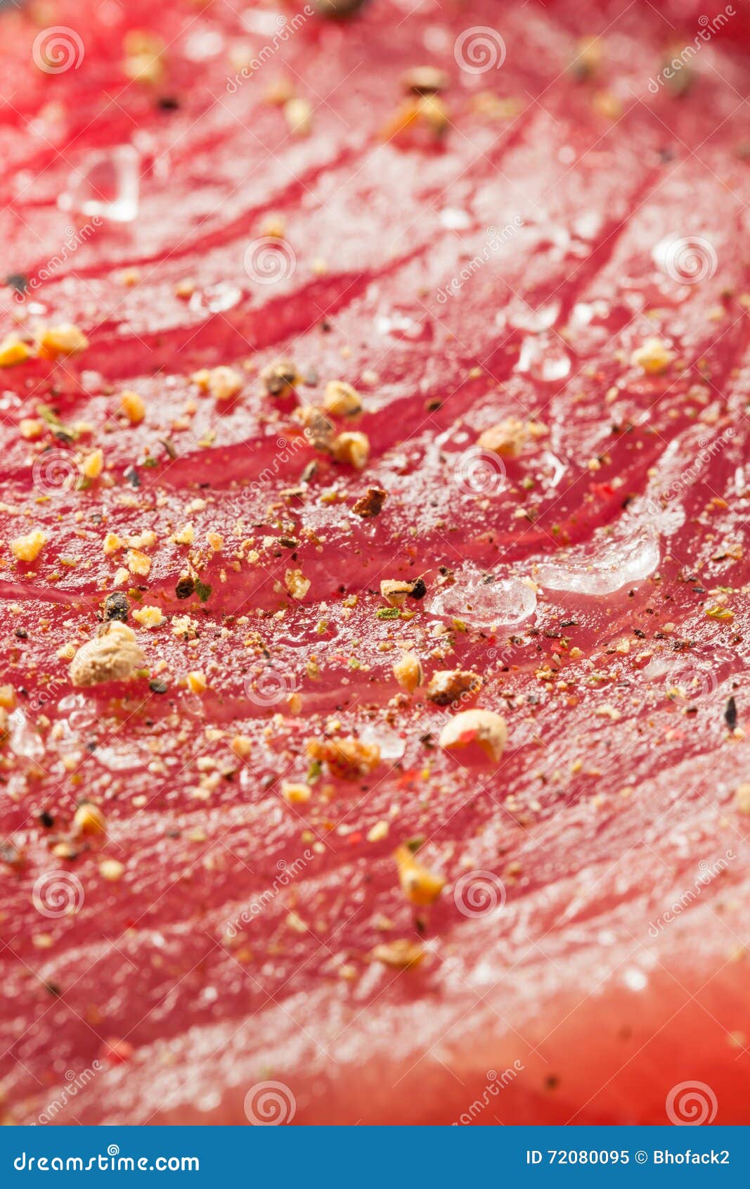 Raw Organic Pink Tuna Steak Stock Image - Image of nutrition, asian ...