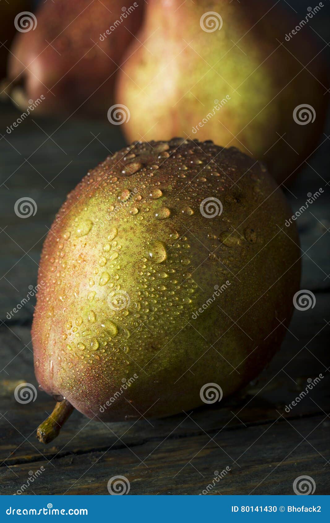 Raw Organic Red Anjou Pears Stock Photo - Image of produce, pears: 80141430