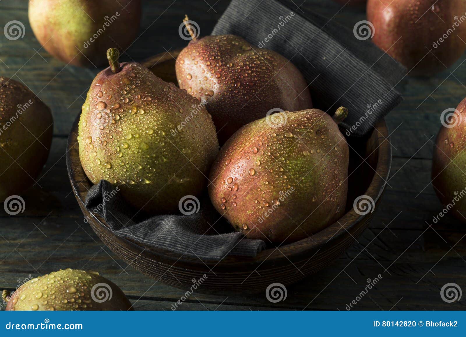 Raw Organic Red Anjou Pears Stock Photo - Image of autumn, fresh: 80142820