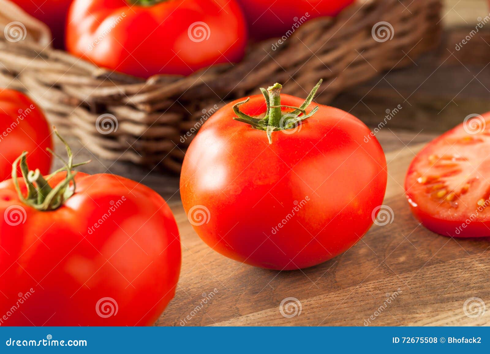 Raw Organic Red Beefsteak Tomatoes Stock Photo - Image of beefsteak ...