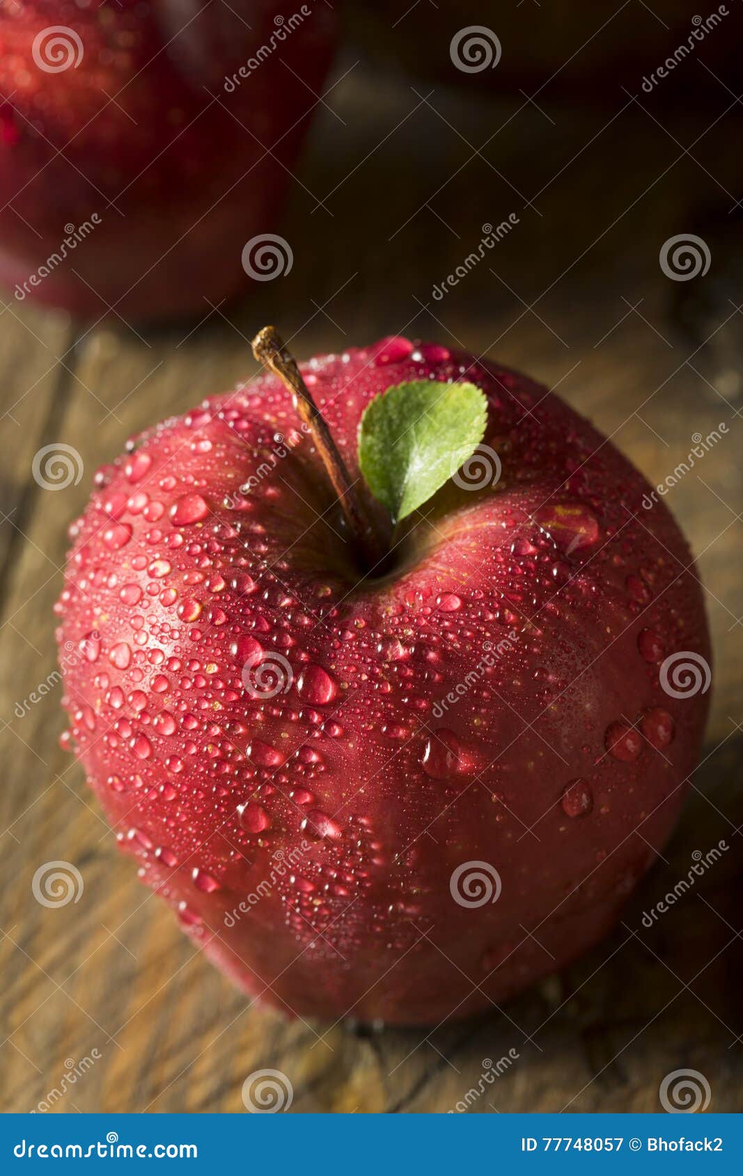 Raw Organic Red Delicious Apples Stock Image - Image of juicy, fruit ...
