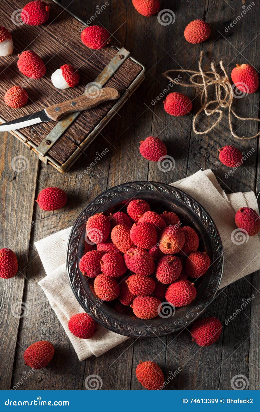 Raw Organic Red Lychee Berries Stock Image - Image of exotic, lichee ...