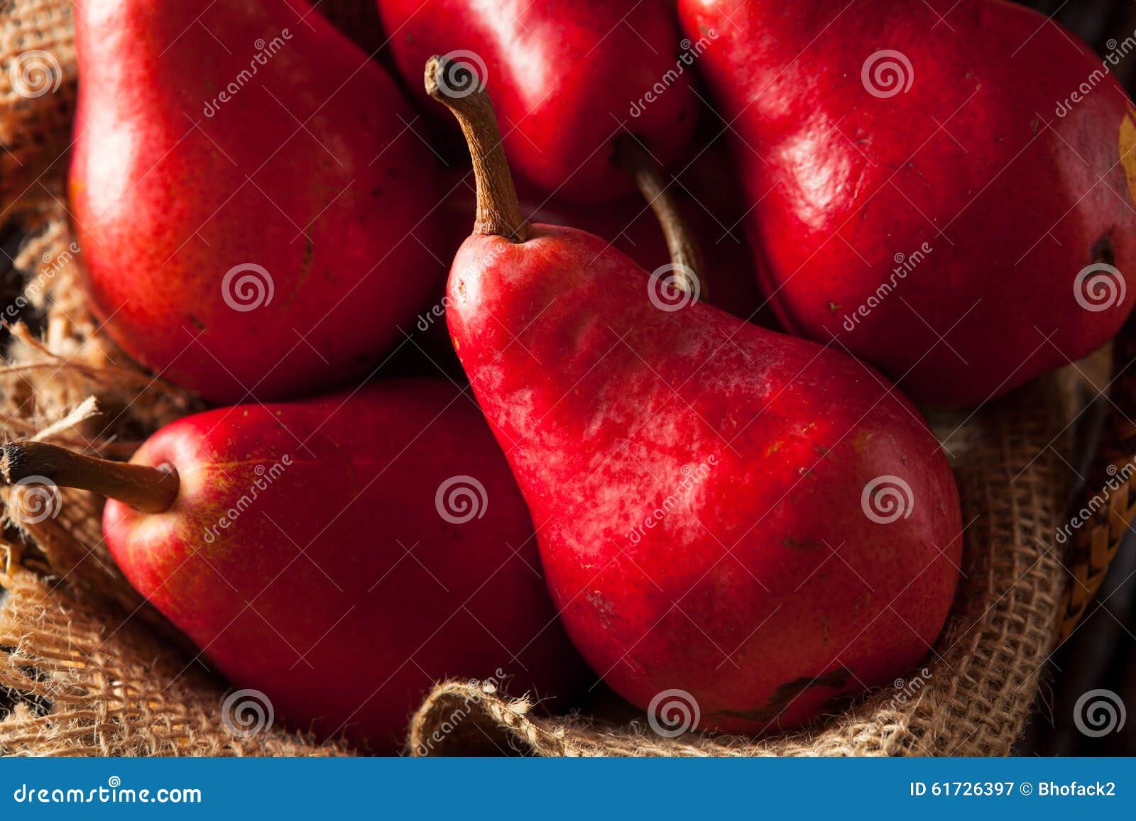 Raw Organic Red Pears stock image. Image of ripe, delicious - 61726397