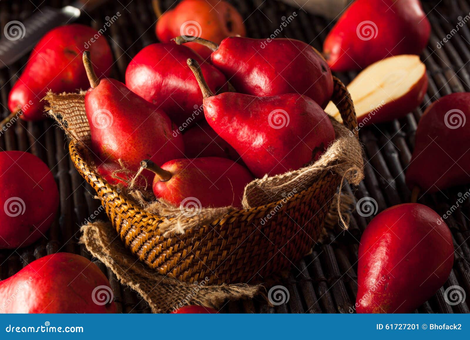 Raw Organic Red Pears stock image. Image of organic, fruit - 61727201