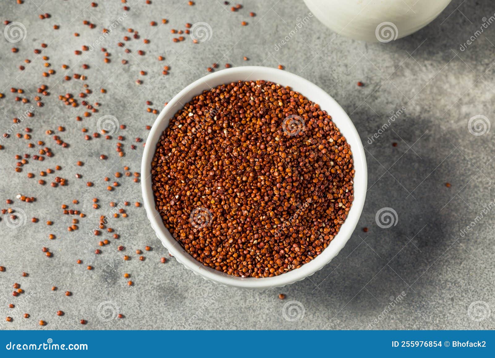 Raw Organic Red Quinoa Seed Stock Photo - Image of wooden, diet: 255976854