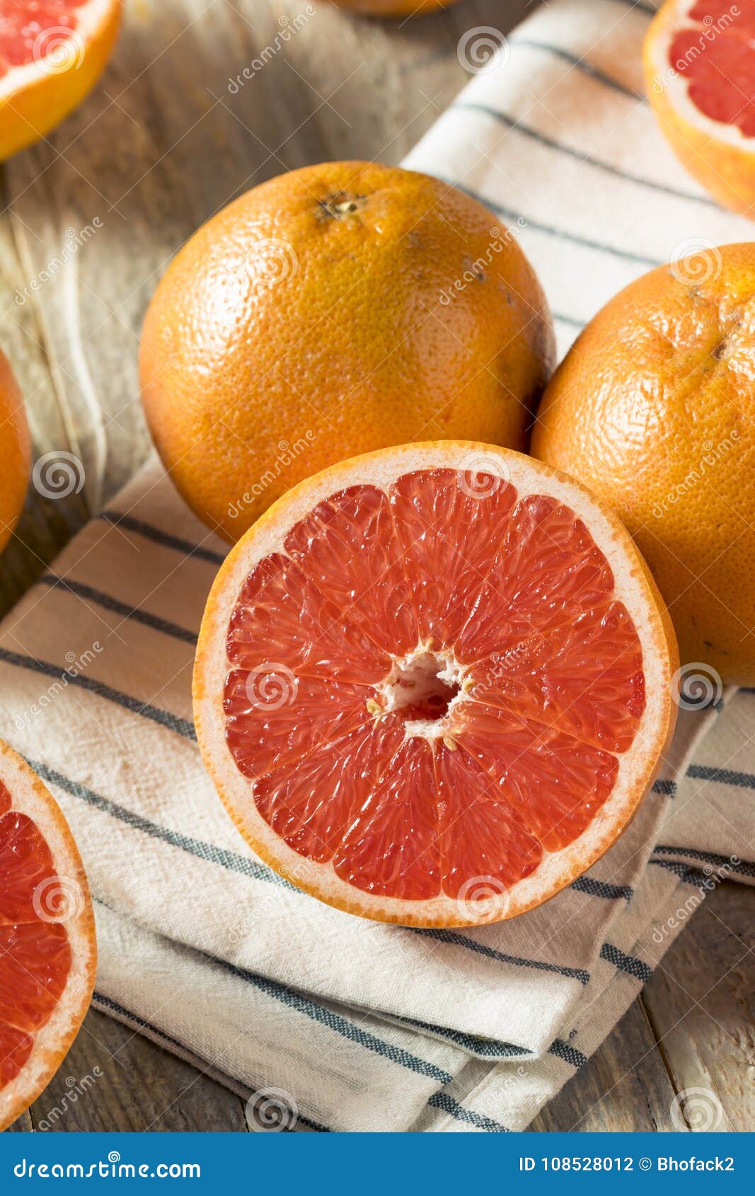 Raw Organic Ruby Red Grapefruits Stock Photo - Image of tasty, pink ...