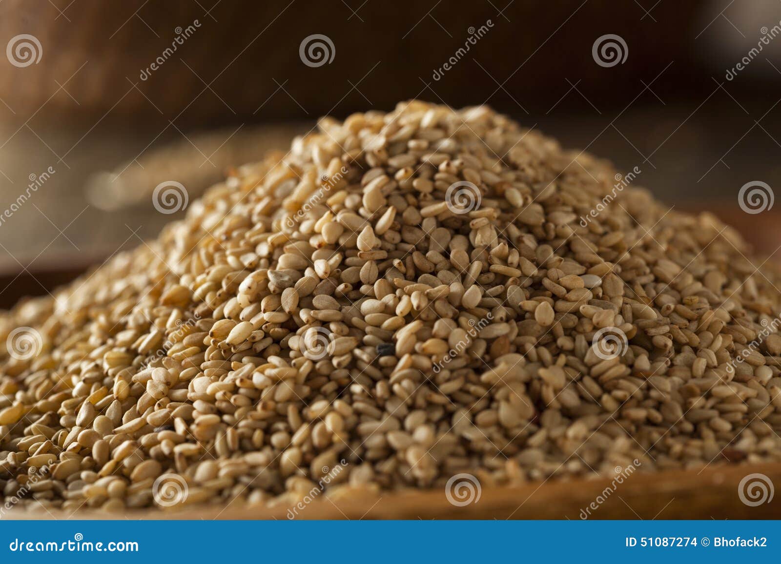 Raw Organic Sesame Seeds stock photo. Image of seasoning - 51087274