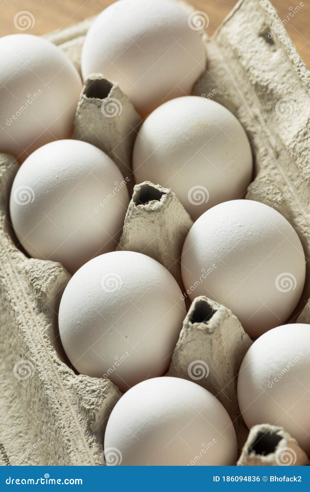 Raw Organic White Eggs stock photo. Image of produce - 186094836