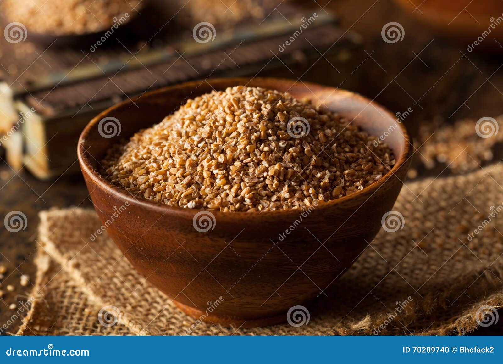 Raw Organic Whole Grain Cracked Wheat Stock Photo - Image of heap ...