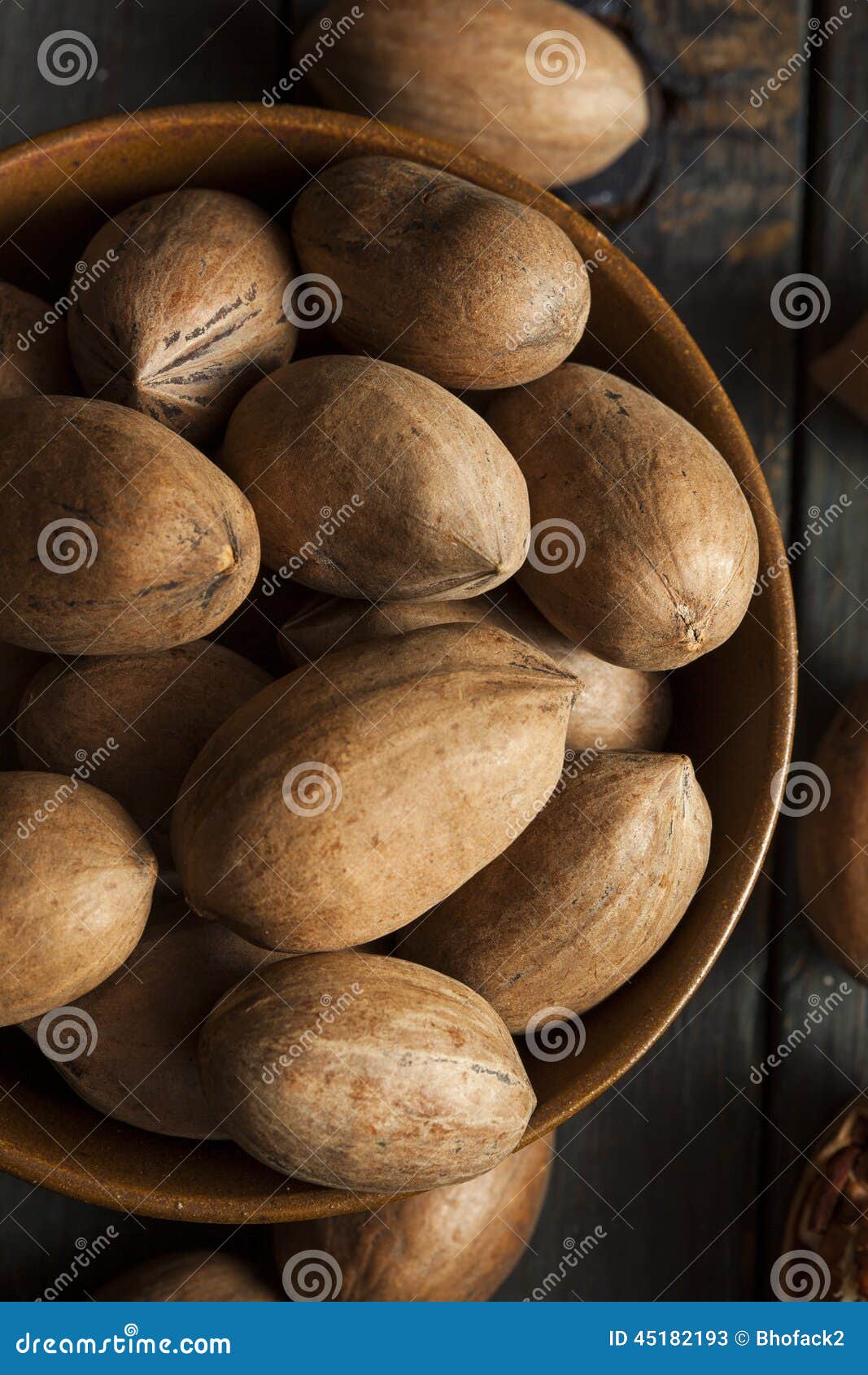 Raw Organic Whole Pecans stock image. Image of heap, ingredient - 45182193