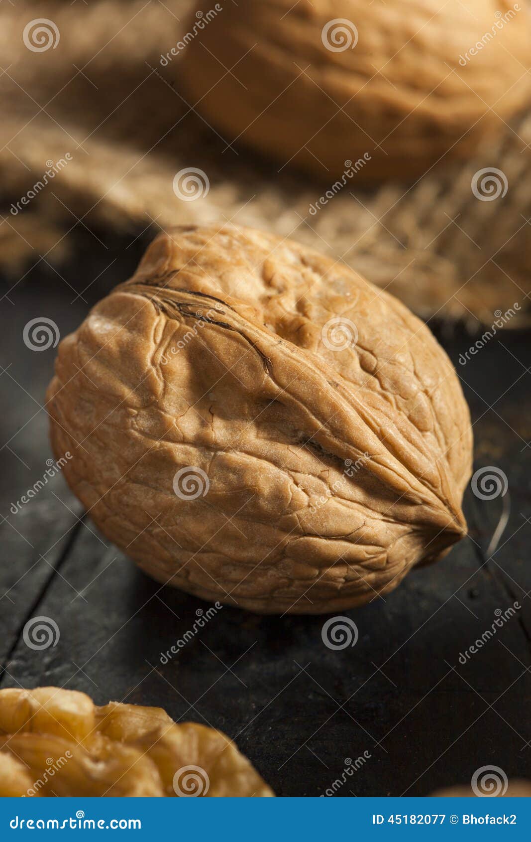 Raw Organic Whole Walnuts stock image. Image of ingredient - 45182077