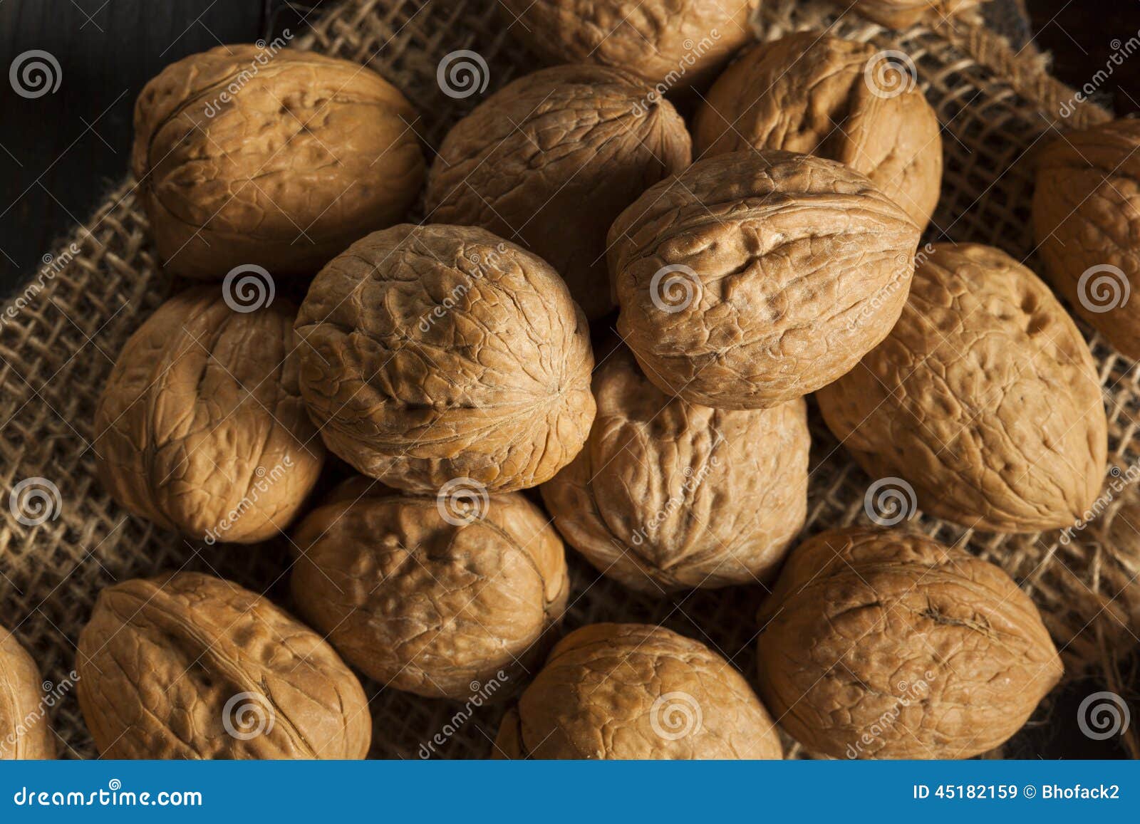 Raw Organic Whole Walnuts stock image. Image of dried - 45182159