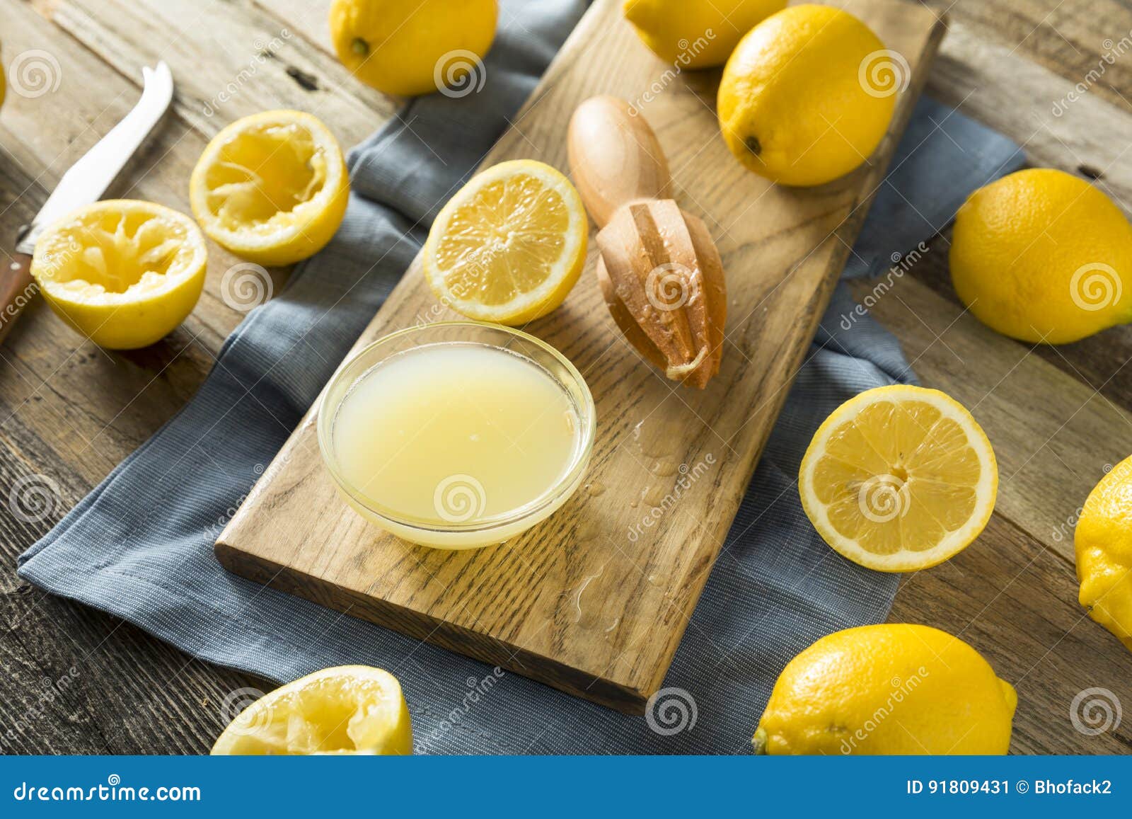 Raw Organic Yellow Lemon Juice Stock Image - Image of fresh, drink ...
