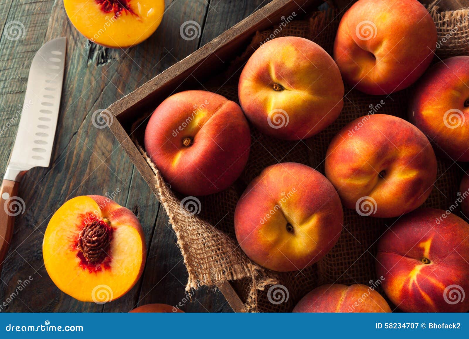Raw Organic Yellow Peaches stock image. Image of core - 58234707