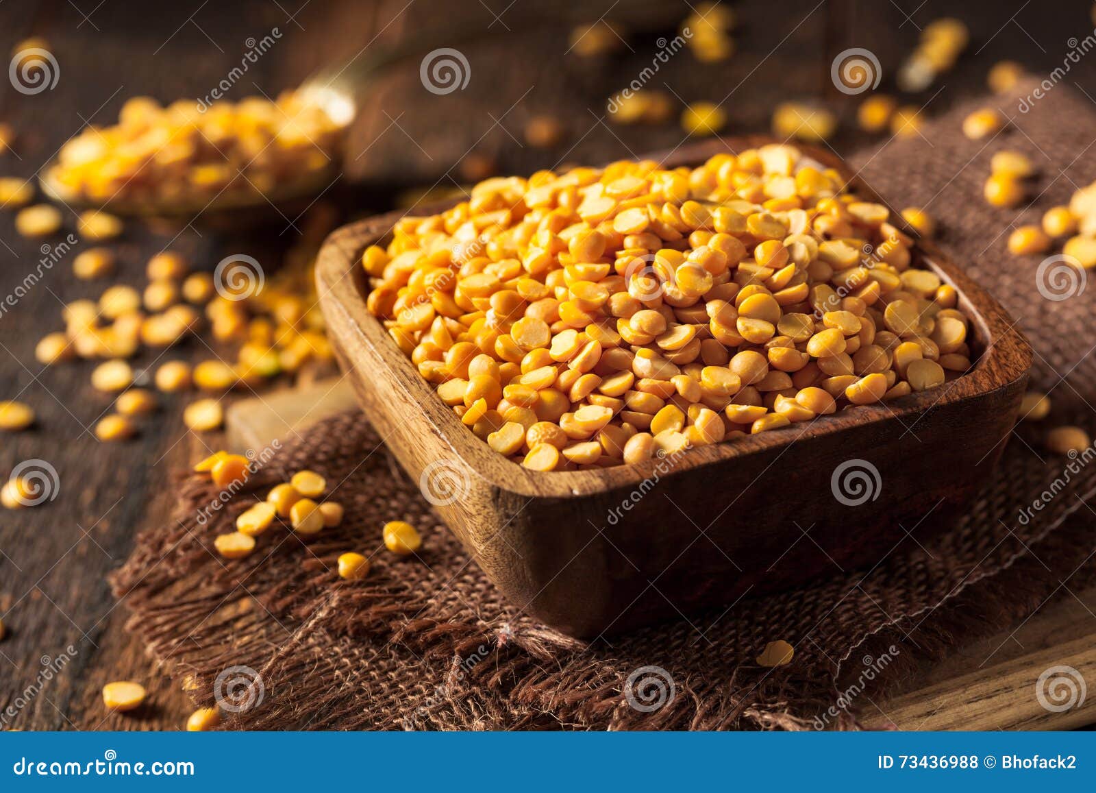 Raw Organic Yellow Split Peas Stock Photo - Image of organic, natural ...