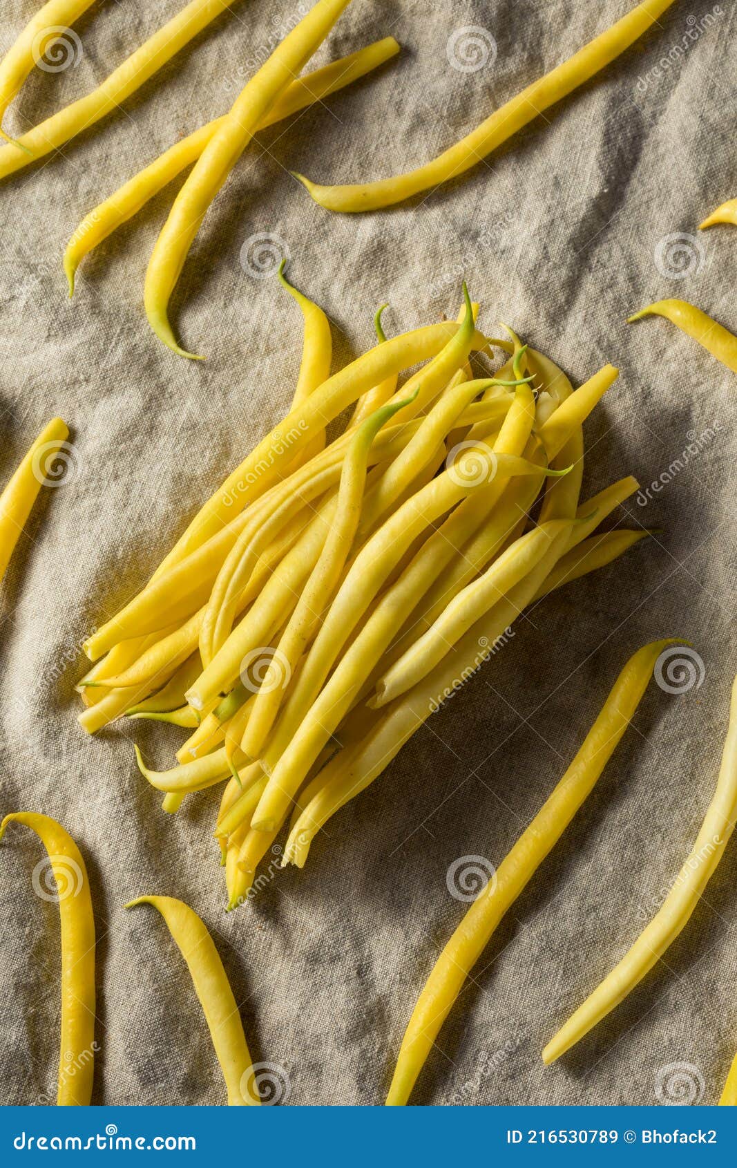 Raw Organic Yellow String Beans Stock Image - Image of garden ...