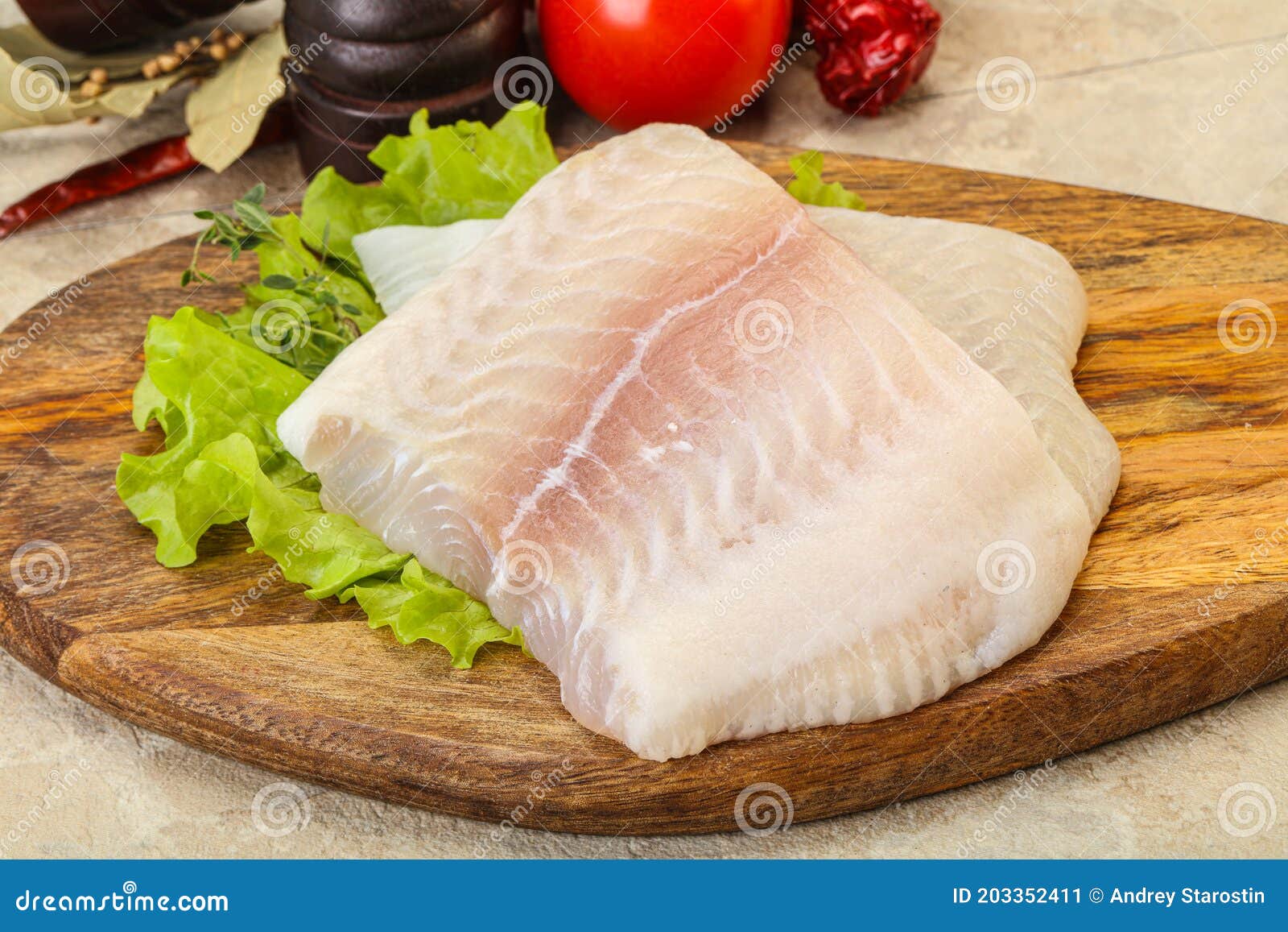 Raw Pangasius Fillet for Cooking Stock Image - Image of panga, filet ...