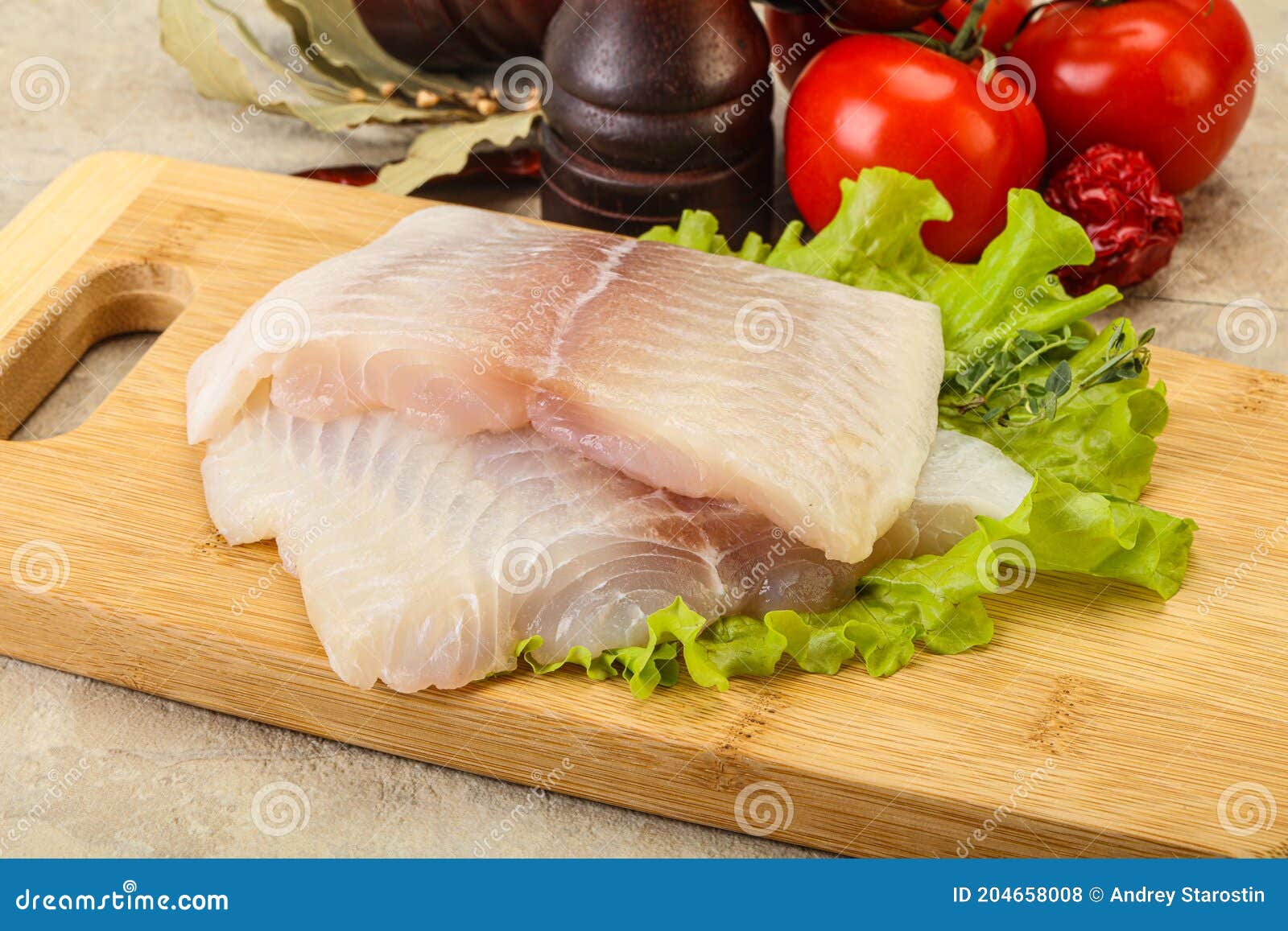 Raw Pangasius Fillet for Cooking Stock Photo - Image of slice, fish ...