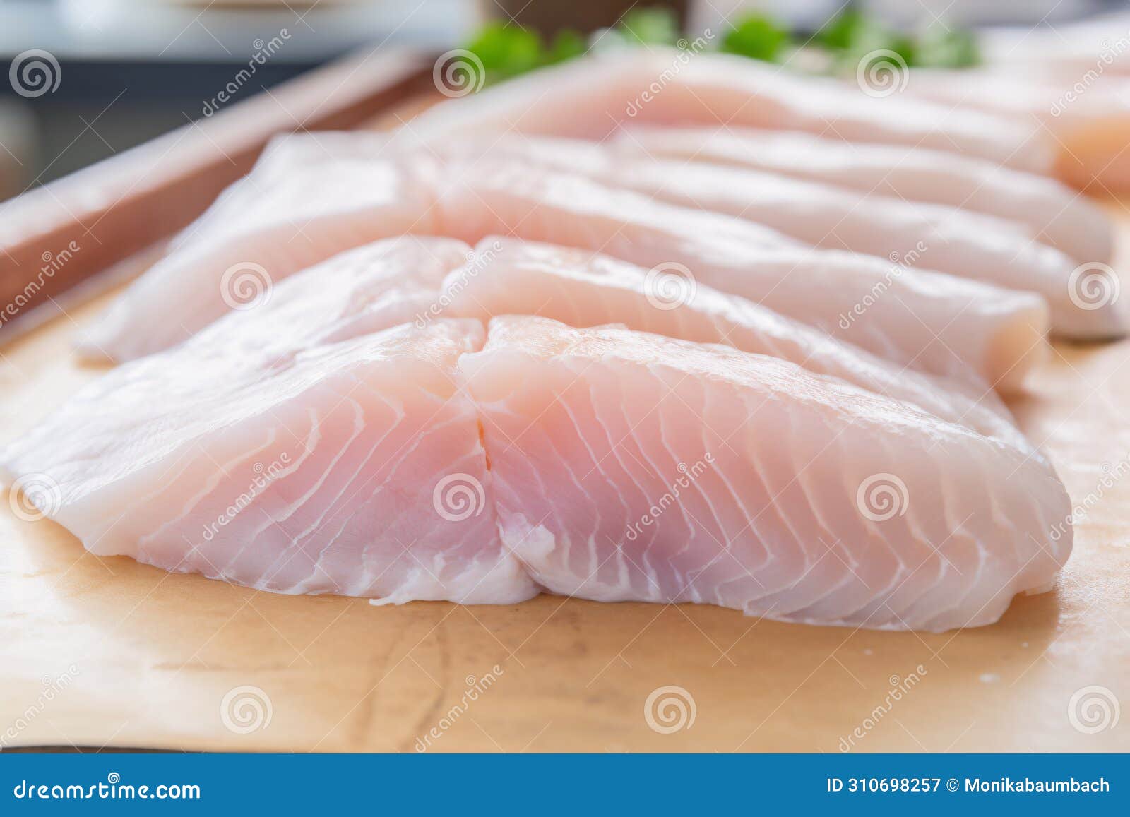 Raw pangasius fish filet stock illustration. Illustration of seafood ...