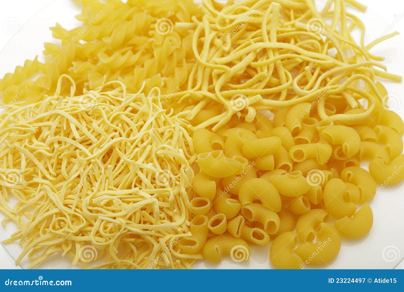 Raw pasta stock image. Image of uncooked, healthy, kitchen - 23224497
